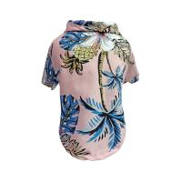China Hawaiian Style French Bulldog Dog Hawaiian Shirt Pet Clothes Polyester Cotton 5 Sizes for sale