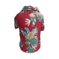 China Hawaiian Style French Bulldog Dog Hawaiian Shirt Pet Clothes Polyester Cotton 5 Sizes for sale