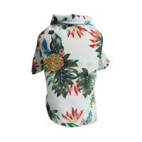 China Hawaiian Style French Bulldog Dog Hawaiian Shirt Pet Clothes Polyester Cotton 5 Sizes for sale