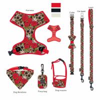China Breathability Dog Poop Bags No Pull Harness Leash Collar Set for sale