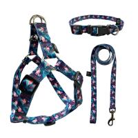China Custom Logo Hunter Dog Leashes Cute Soft Flamingo Style Polyester for sale