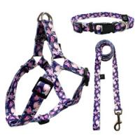 China Custom Logo Hunter Dog Leashes Cute Soft Flamingo Style Polyester for sale
