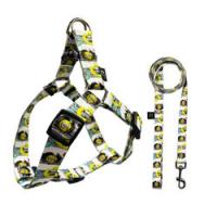 China Custom Soft No Pull Dog Harness Vest Set Adjustable Designer Harness Leash 3 Piece Polyester for sale