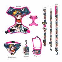 China ODM Dog Harness Set Print Reflective Personalized Pet Accessories for sale