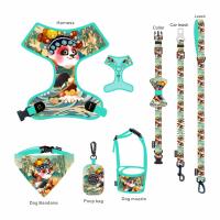 China ODM Dog Harness Set Print Reflective Personalized Pet Accessories for sale