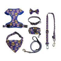 China 7 in 1 No Pull Dog Harness Set with Leash and Collar Breathable Mesh 900D Nylon for sale