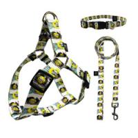 China Woven Logo Dog Harness Set Multiple Colour Polyester Dog Harness for sale