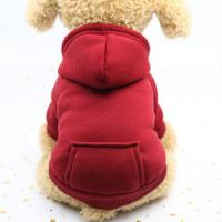 China Custom OEM Cotton Fleece Pet Hoodies Soft Dog Sweaters 5 Sizes XS-XL for sale