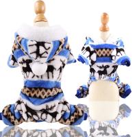 China Coral Velvet Fleece Dog Hoodie 30cm Winter Pet Clothes for Small Medium Dogs Cats for sale