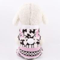 China Coral Velvet Fleece Dog Hoodie 30cm Winter Pet Clothes for Small Medium Dogs Cats for sale