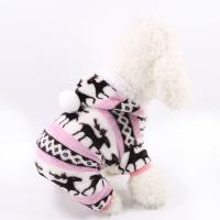 China Coral Velvet Fleece Dog Hoodie 30cm Winter Pet Clothes for Small Medium Dogs Cats for sale