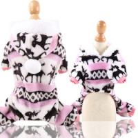 China Coral Velvet Fleece Dog Hoodie 30cm Winter Pet Clothes for Small Medium Dogs Cats for sale