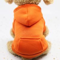 China Wholesale Blank Fleece Dog Hoodie 5 Sizes Custom Logo OEM Pet Clothes for sale
