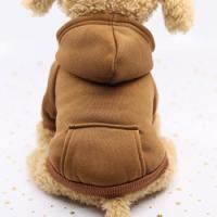 China Wholesale Blank Fleece Dog Hoodie 5 Sizes Custom Logo OEM Pet Clothes for sale