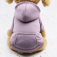 China Wholesale Blank Fleece Dog Hoodie 5 Sizes Custom Logo OEM Pet Clothes for sale