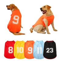China Summer Premium Large Dog Clothes Thin Vest Jersey Pet Clothes for sale