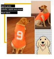 China Summer Premium Large Dog Clothes Thin Vest Jersey Pet Clothes for sale