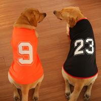 China Summer Premium Large Dog Clothes Thin Vest Jersey Pet Clothes for sale