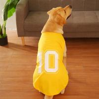 China Summer Premium Large Dog Clothes Thin Vest Jersey Pet Clothes for sale