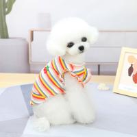 China Embroidered Dog Pet Clothes Pure Cotton With Classic Stripes for sale