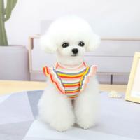 China Embroidered Dog Pet Clothes Pure Cotton With Classic Stripes for sale