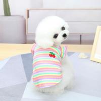 China Embroidered Dog Pet Clothes Pure Cotton With Classic Stripes for sale
