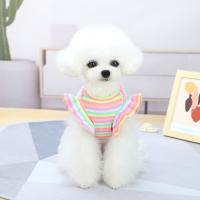 China Embroidered Dog Pet Clothes Pure Cotton With Classic Stripes for sale