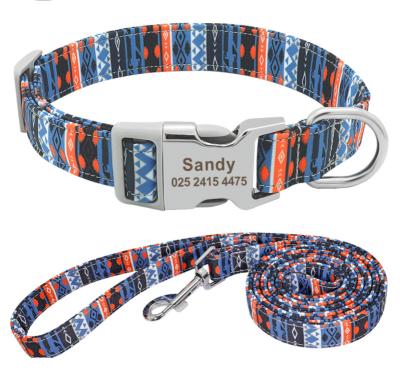 China Custom Nylon Dog Collar with Neoprene Handle 500 pcs MOQ OEM Logo for sale