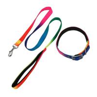 China Customizable Nylon Dog Harness and Leash Set Eco Friendly Pet Collar 5 Sizes for sale