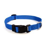 China Woven Logo Harness Leash Set Nylon Soft Pet Dog Collar Multiple Colour for sale