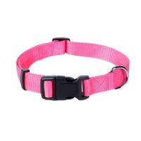 China Woven Logo Harness Leash Set Nylon Soft Pet Dog Collar Multiple Colour for sale