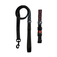 China Custom Rechargeable LED Dog Leash and Collar Set Waterproof Neoprene Handle 500 Pcs MOQ for sale