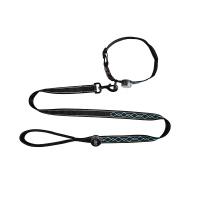 China Custom Rechargeable LED Dog Leash and Collar Set Waterproof Neoprene Handle 500 Pcs MOQ for sale