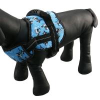 China Adjustable Size Pet Vest Harness Mesh Design Leather Dog Harness for sale