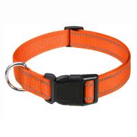 China Stylish Nylon Pet Collar Rust Resistant Waterproof Reflective Dog Collars for sale