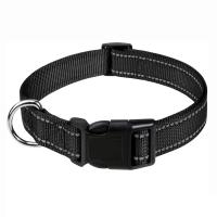 China Adjustable Safety Personalized Pet Collars Nylon Dog Collars With Buckle for sale