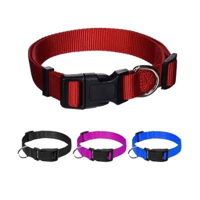 China Adjustable Reflective Nylon Dog Training Collar with Quick Release Buckle 500 Pcs MOQ for sale