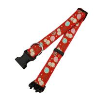 China Custom Printed Woven Personalized Pet Collars Fancy Ribbon Dog Collars for sale