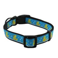 China Custom Printed Woven Personalized Pet Collars Fancy Ribbon Dog Collars for sale