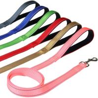 China Reflective Nylon Dog Leash with Neoprene Padded Handle 1.5m for Small to Large Dogs for sale