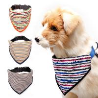 China Custom Adjustable Triangle Pet Bandana Polyester Sizes XS to L for Dogs Cats for sale