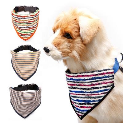 China Custom Adjustable Triangle Pet Bandana Polyester Sizes XS to L for Dogs Cats for sale