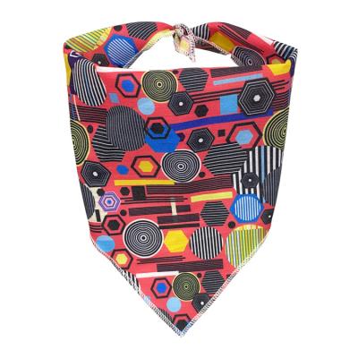 China Wholesale Custom Logo Dog Bandana Square Triangle Cotton Pet Scarf 500 Pcs MOQ for sale