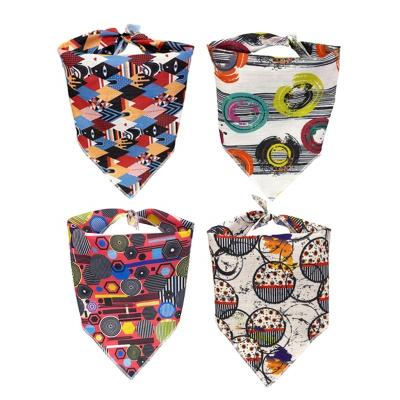 China Wholesale 100% Cotton Double Layer Printed Dog Bandana Custom Logo OEM 500 Pcs MOQ for sale