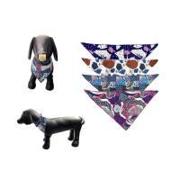 China Washable Custom Dog Bandana Adjustable Pet Scarf Cotton Plaid 500 Pcs MOQ for sale