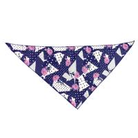 China Washable Custom Dog Bandana Adjustable Pet Scarf Cotton Plaid 500 Pcs MOQ for sale