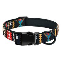 China Polyester Pet Dog Collar with Reflective Design Adjustable Metal Buckle for Dogs Cats Puppies for sale