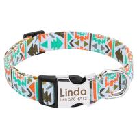 China Custom Stainless Steel Pet Dog Collar with Reflective Polyester Webbing 500 pcs MOQ for sale