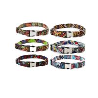 China Heat Transfer Personalized Pet Collars Metal Buckle Custom Dog Collars for sale