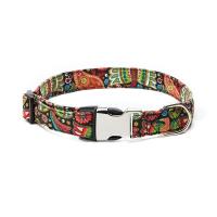 China Heat Transfer Personalized Pet Collars Metal Buckle Custom Dog Collars for sale